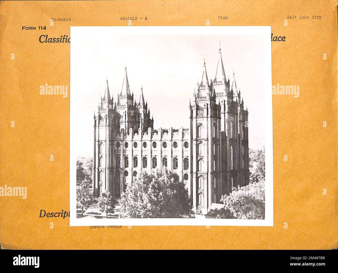 Mormon Temple from U.S. 89. Original caption: Mormon Temple from U.S ...