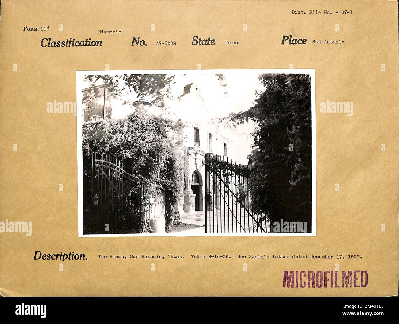 The Alamo, San Antonio, Texas. Original caption: The Alamo, San Antonio ...