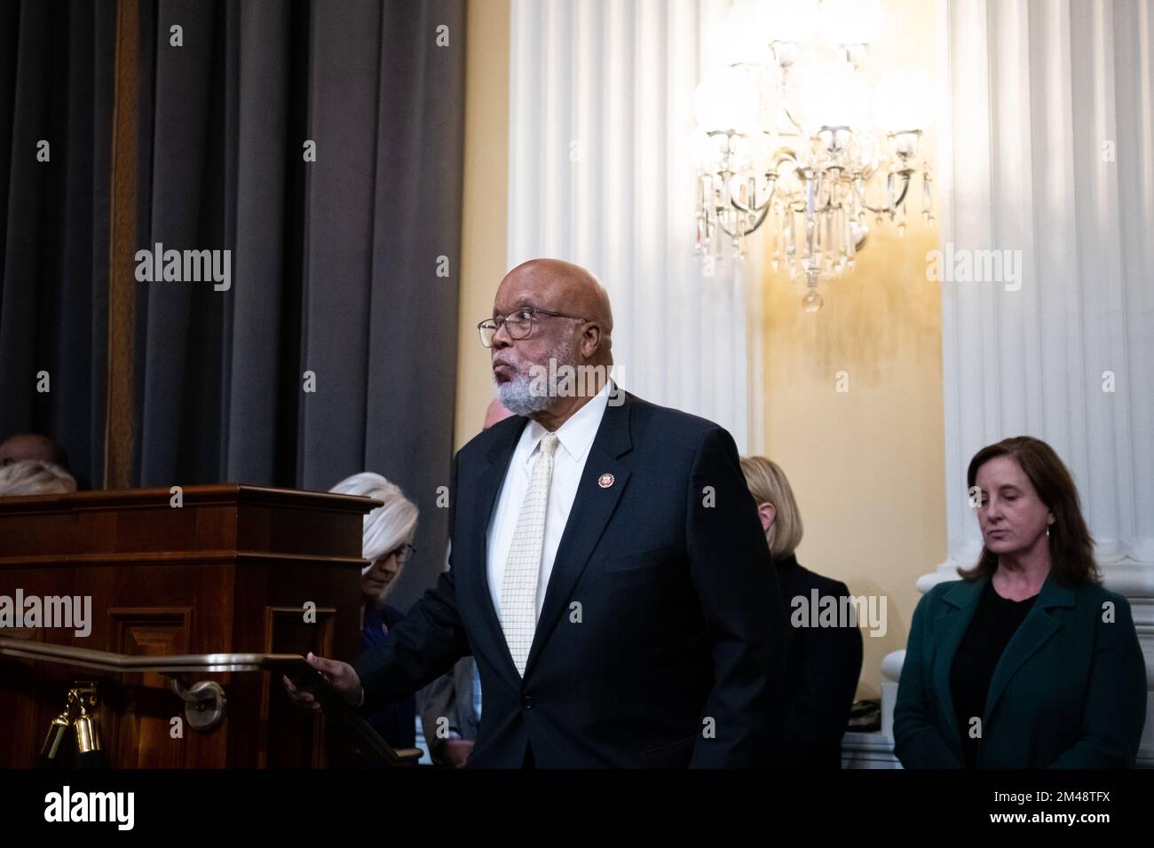 Representative Bennie Thompson (D-MS), Committee Chair, arrives for a ...