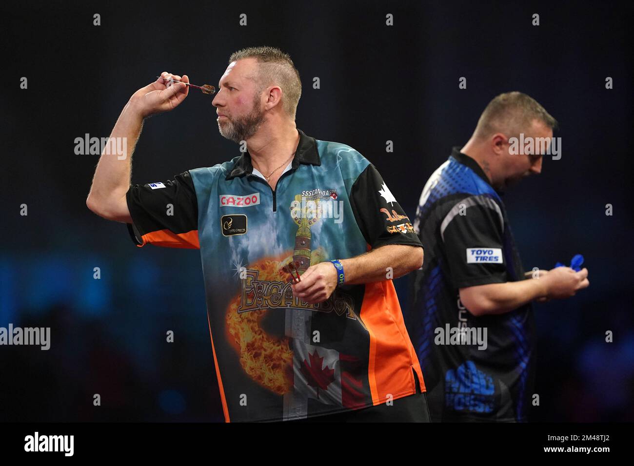 Canada's David Cameron in action against England's Ritchie Edhouse ...