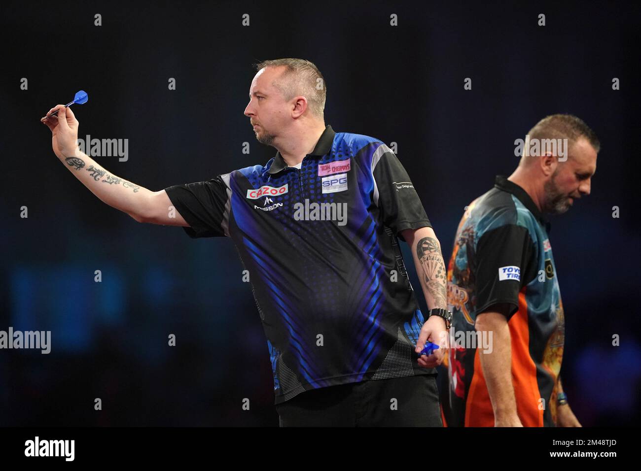 England's Ritchie Edhouse in action against Canada's David Cameron ...