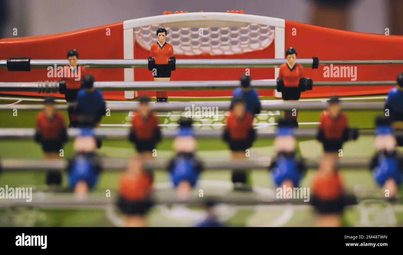 Children play table football in hi-res stock photography and images - Alamy