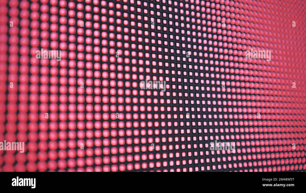 LED screen in operation outside. Close-up view Stock Photo - Alamy
