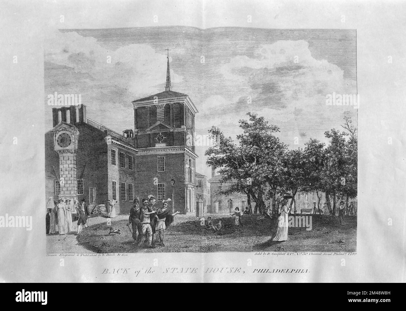 Back of the State House. Original caption: Back of the State House. W ...