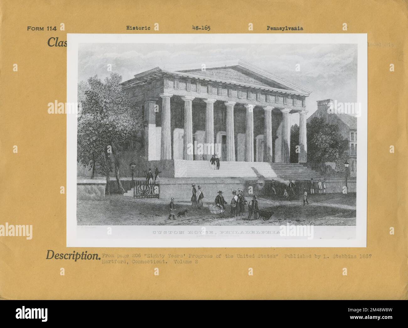 Custom House. Original caption: Custom House. From "Eighty Years ...