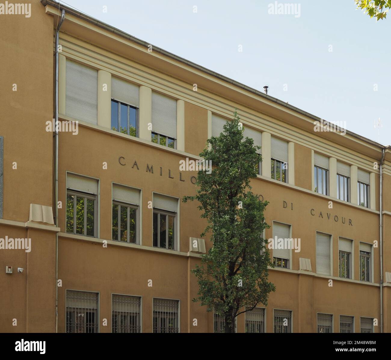 TURIN, ITALY - CIRCA OCTOBER 2022: Liceo Cavour translation Cavour ...