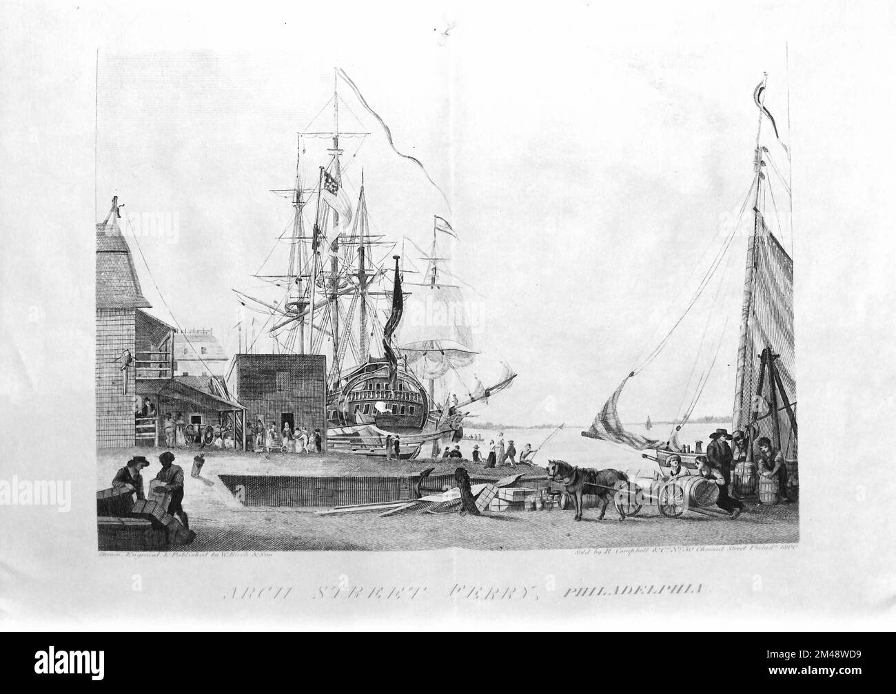 Arch Street Ferry. Original caption: Arch Street Ferry. W. Birch & Son ...