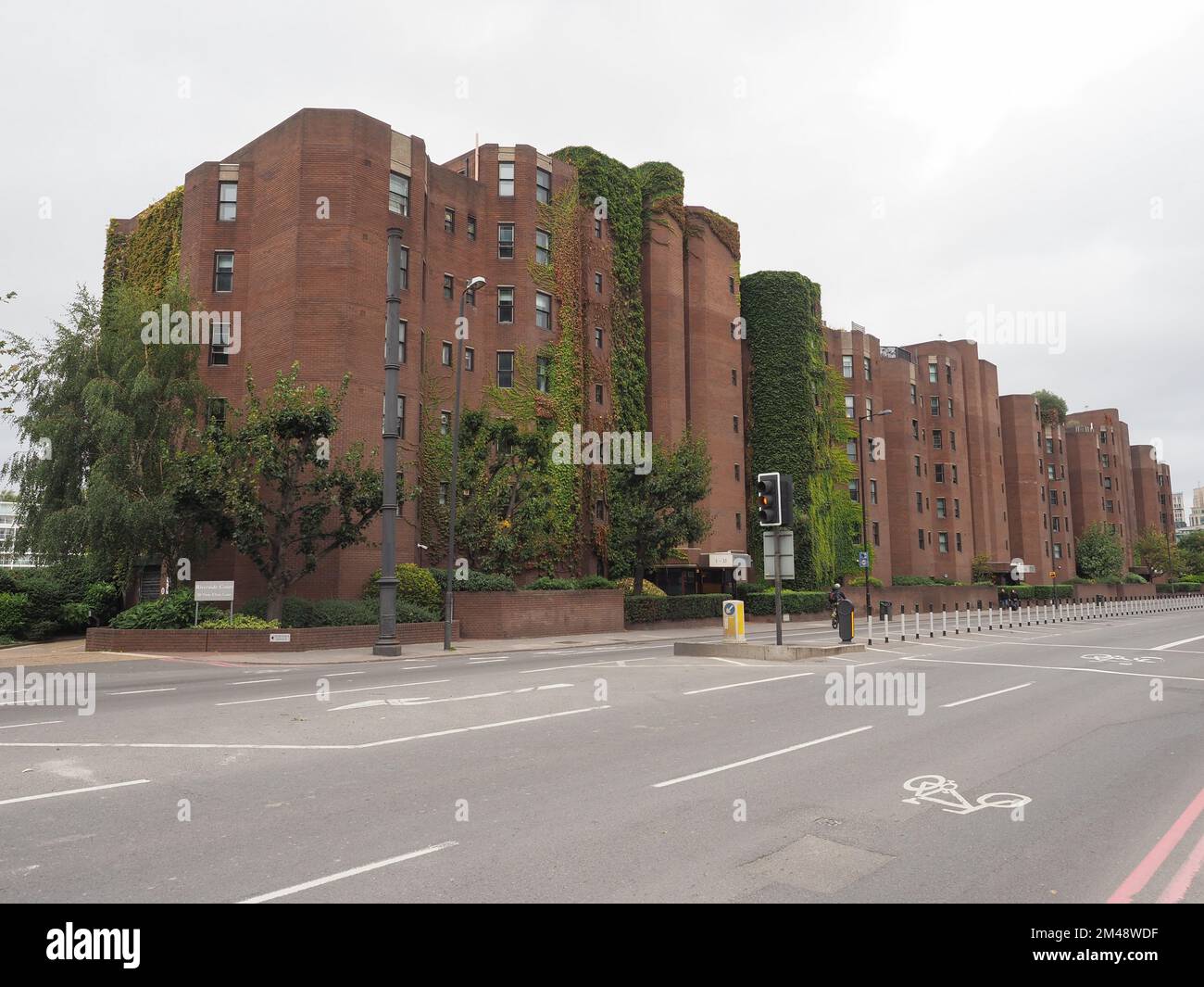 LONDON, UK - CIRCA OCTOBER 2022: Riverside Court at 20 Nine Elms Lane ...