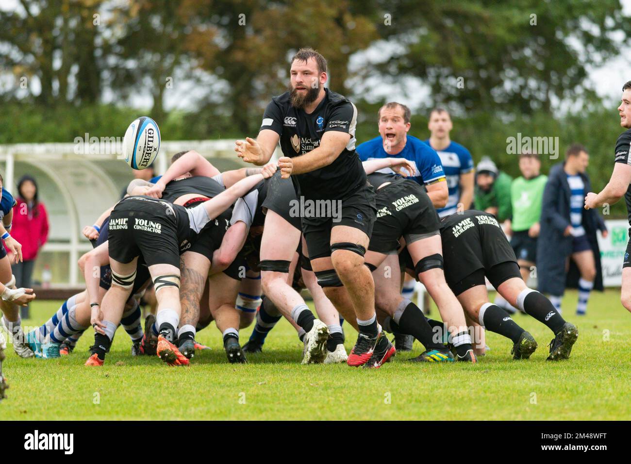 Rugby number 8 scrum hi-res stock photography and images - Alamy
