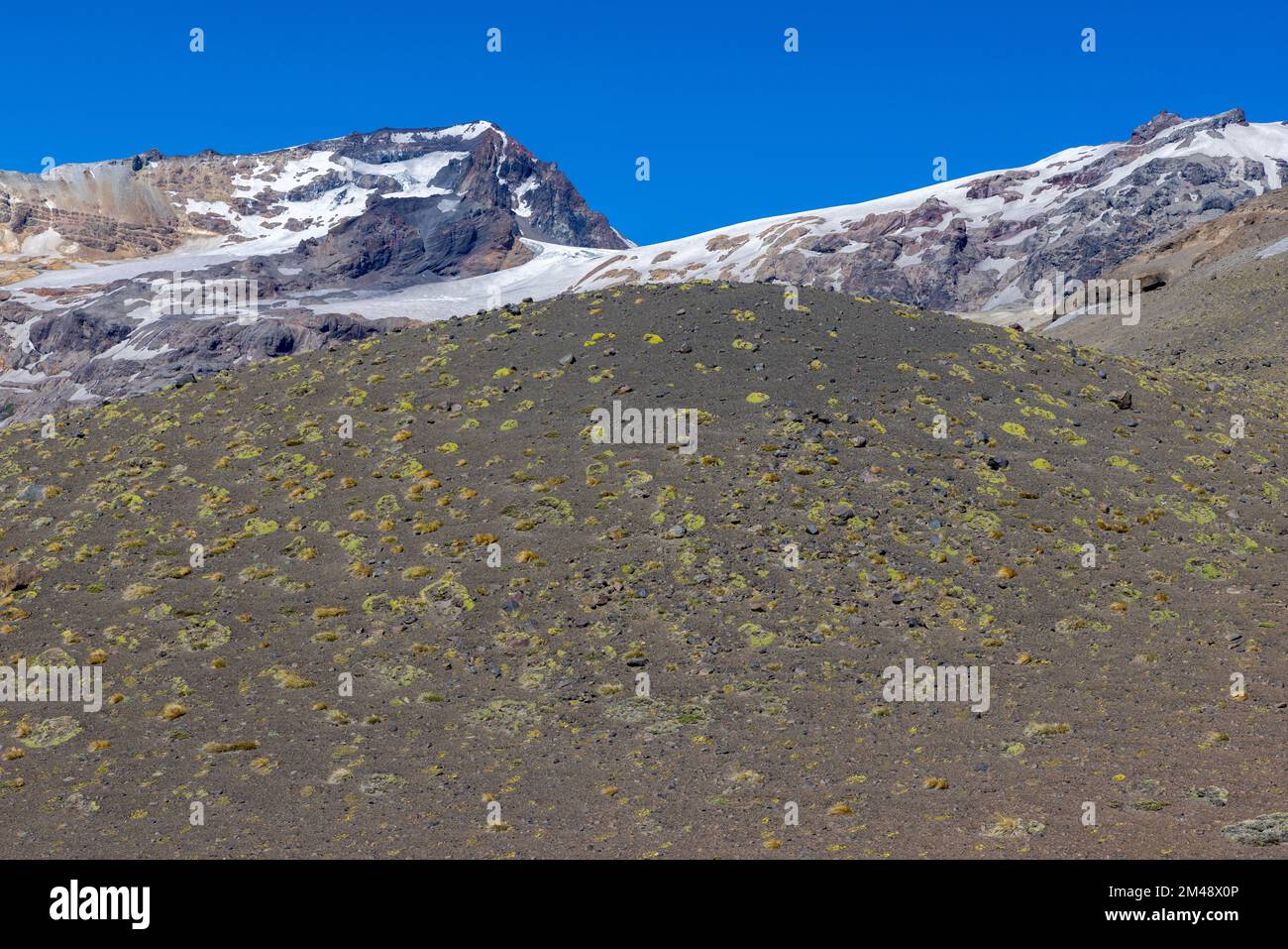View of the breathtaking landscape at Paso Vergara in Argentina while ...