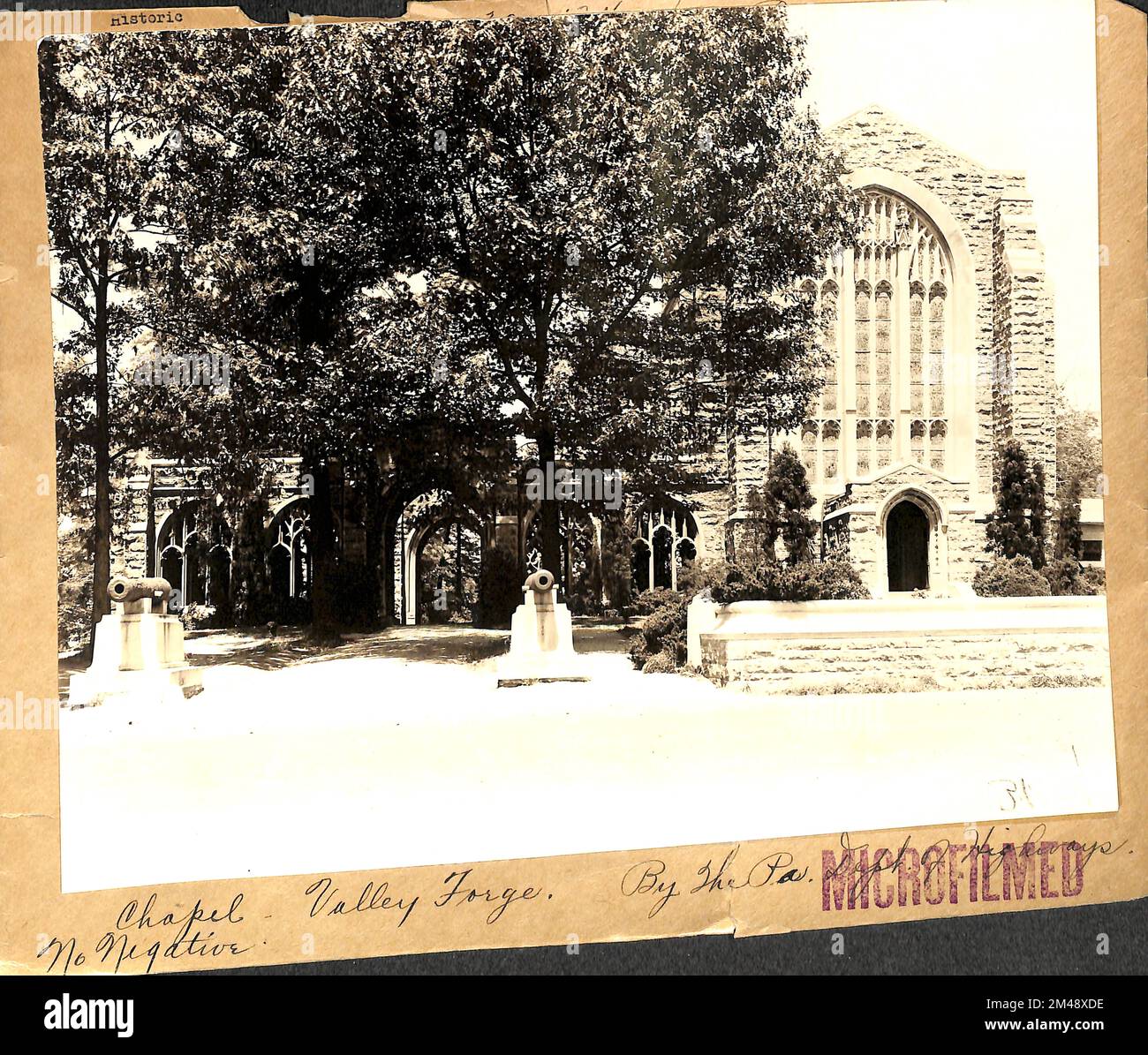Chapel, Valley Forge. Original caption: Chapel, Valley Forge. By the Pa ...