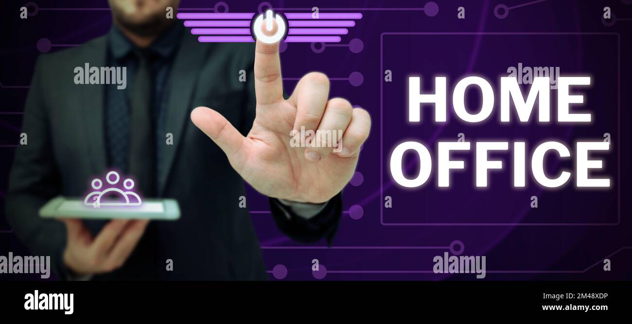 Inspiration showing sign Home Office. Word Written on space designated ...