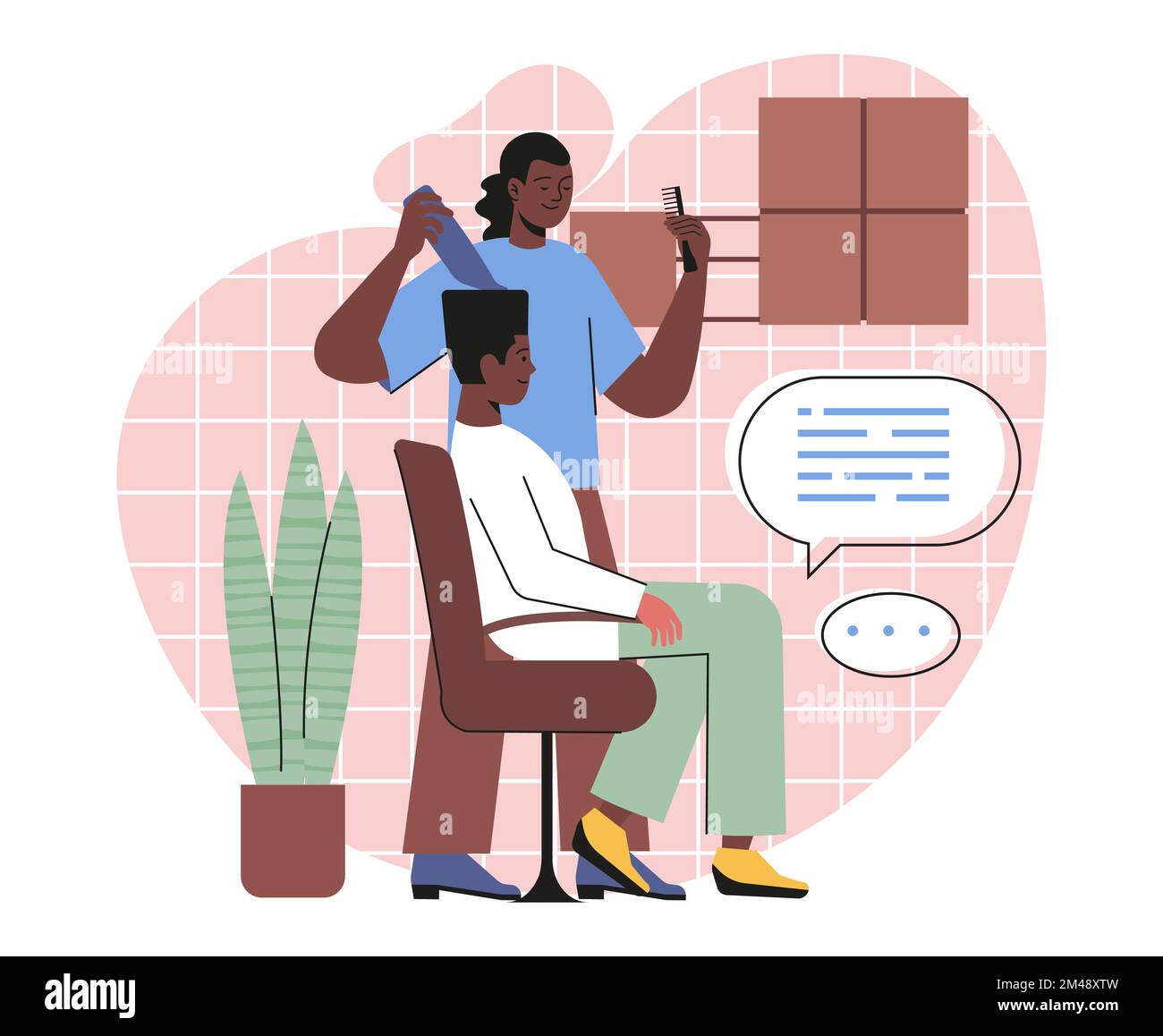 Man hair cut barber Cut Out Stock Images & Pictures - Alamy