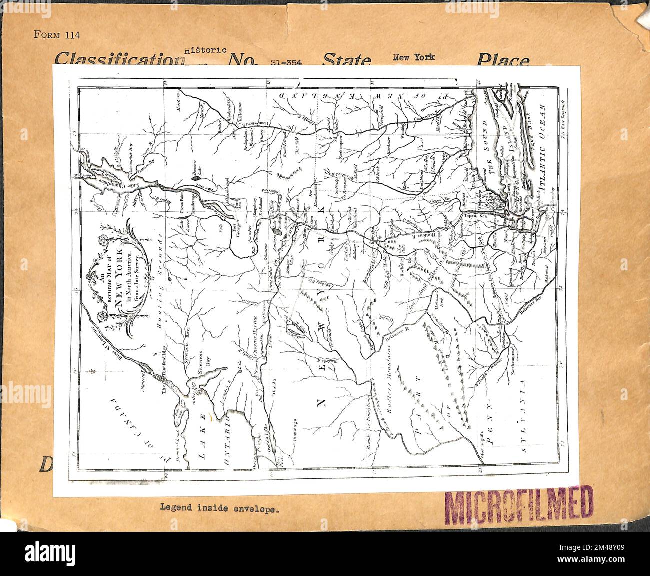 An Accurate Map of New York in North America. Original caption: An ...