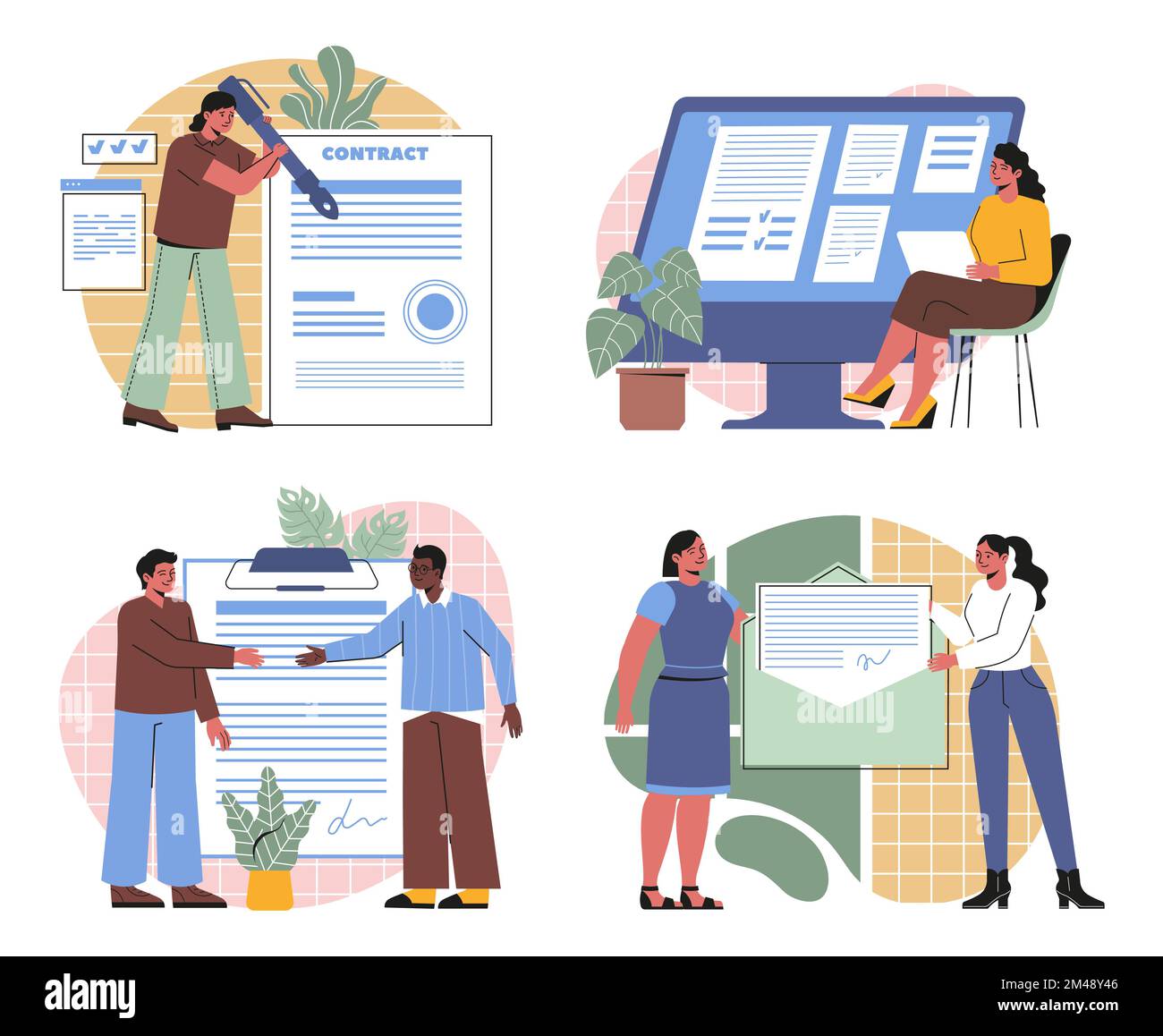 Male man signing pen Stock Vector Images - Alamy