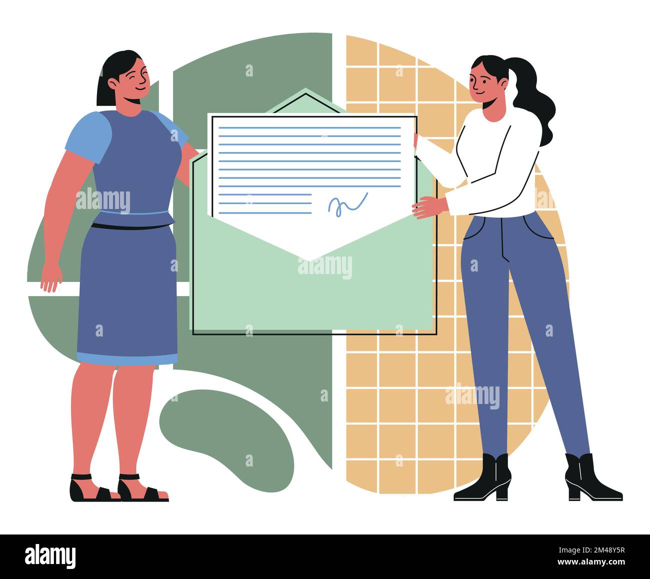 People signing contract Stock Vector Image & Art - Alamy