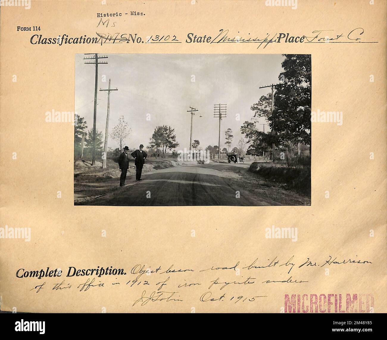 Object Lesson Road Built By Mr. Harrison. Original caption: Object ...