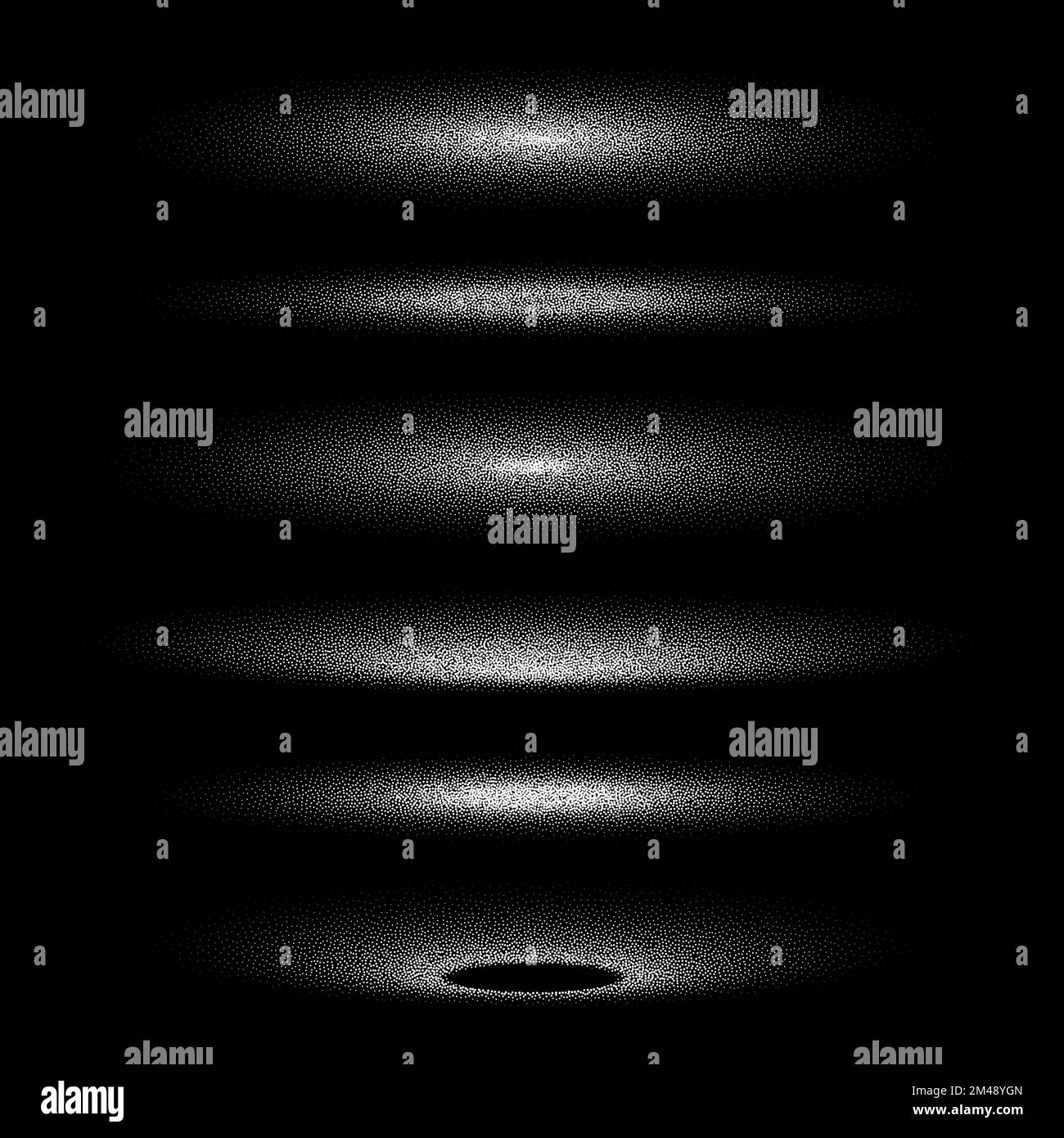 Stipple shadows set, dotted design elements. Fading gradient. Stippling ...