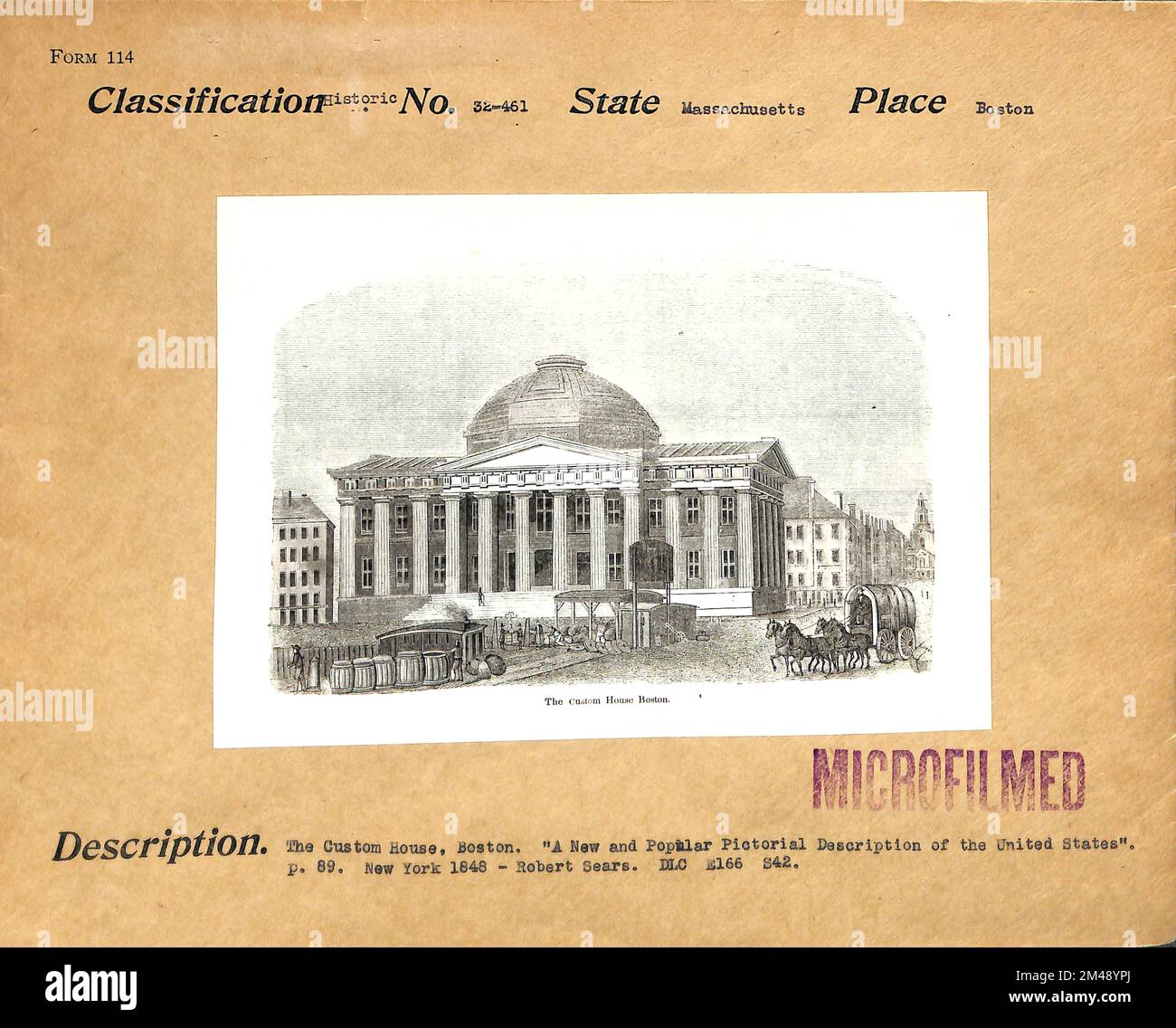 Boston 1840s hi-res stock photography and images - Alamy
