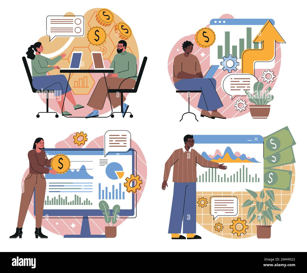 Manage finances concept Stock Vector Image & Art - Alamy