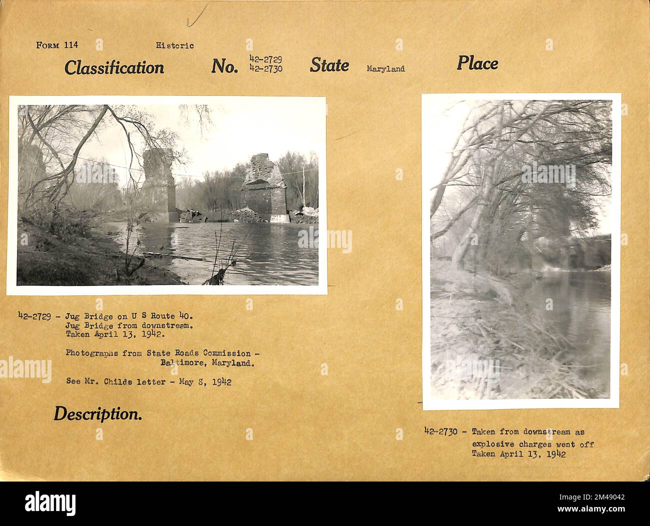 Jug Bridge on U.S. Route 40. Original caption: Jug Bridge on U.S. Route ...