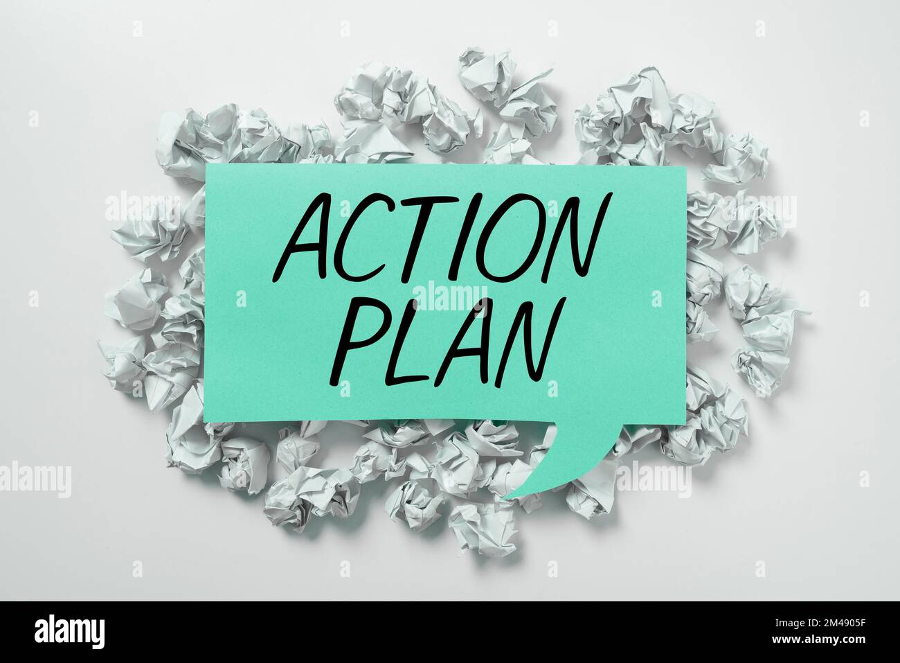 Handwriting text Action Plan. Business showcase list of things or ...