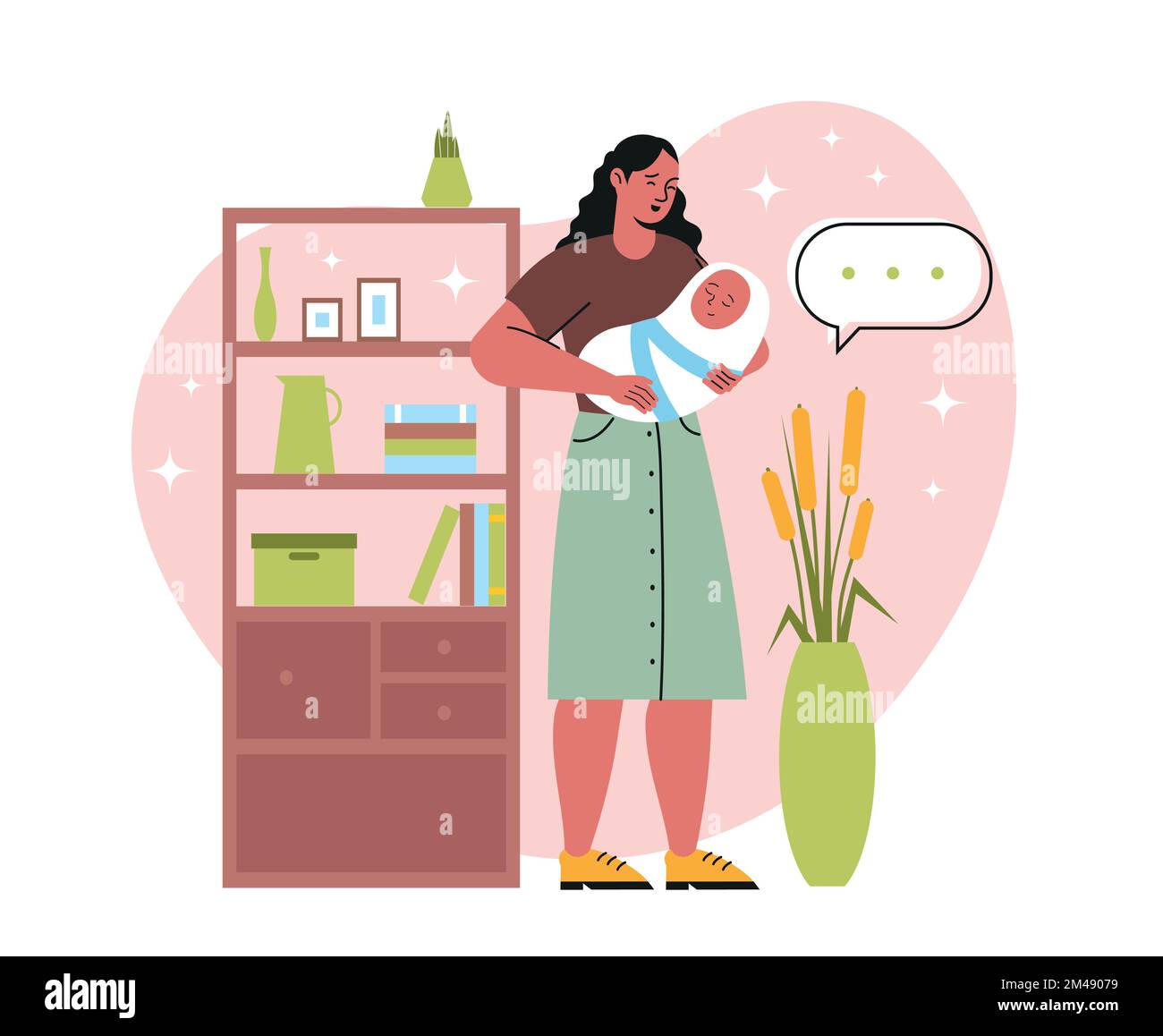 Mother daughter shower Cut Out Stock Images & Pictures - Alamy