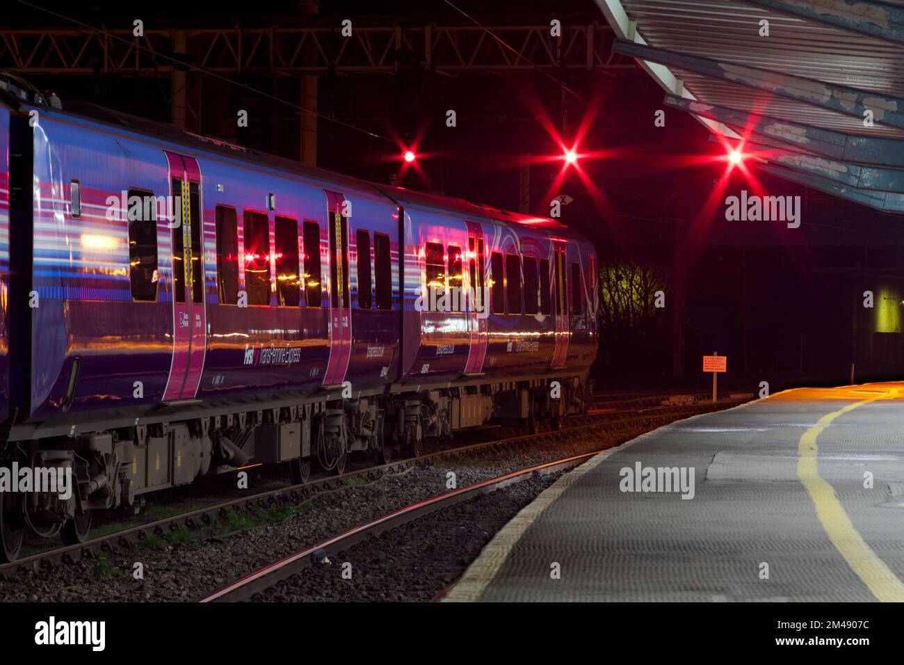 First Transpennine Express class 350 electric train 350404 with red ...