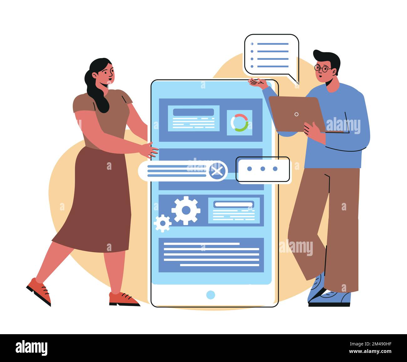 Concept of software development Stock Vector Image & Art - Alamy