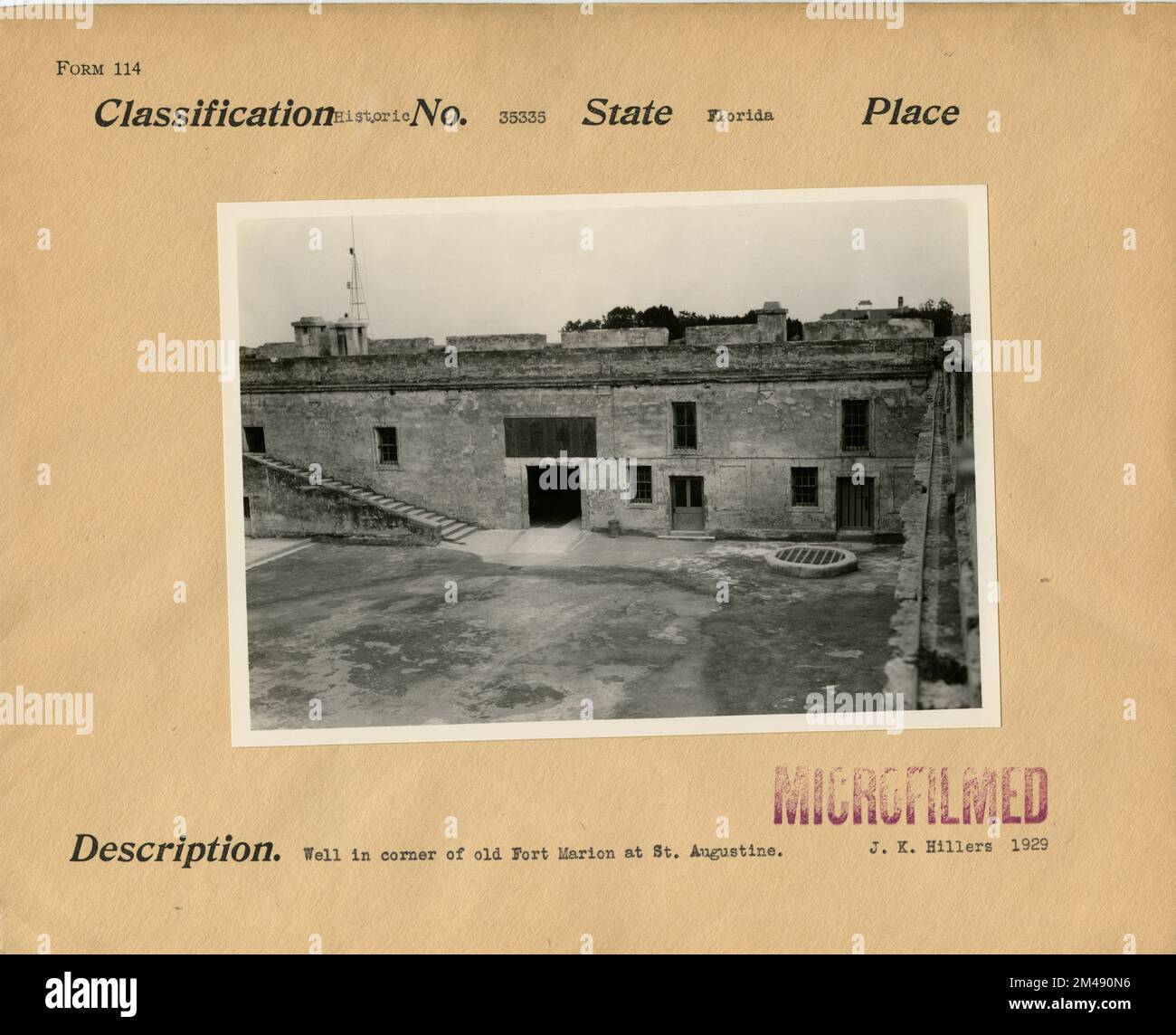 Well in Corner of Old Fort Marion at St. Augustine. Original caption ...