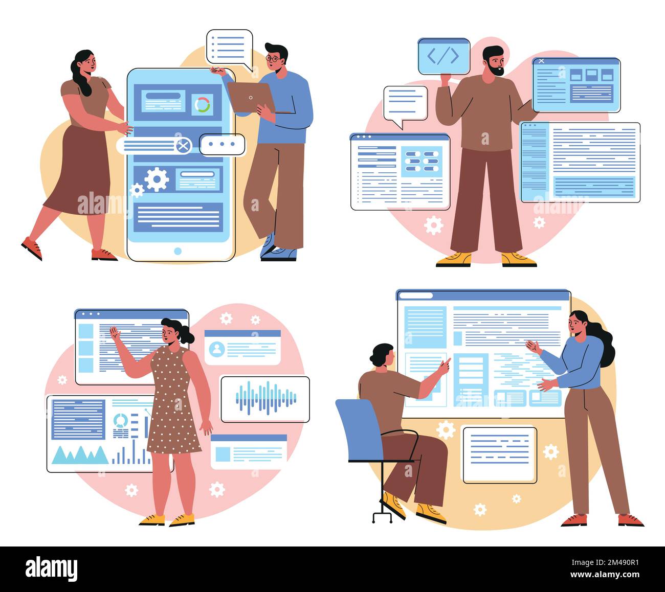 Concept of software development Stock Vector Image & Art - Alamy