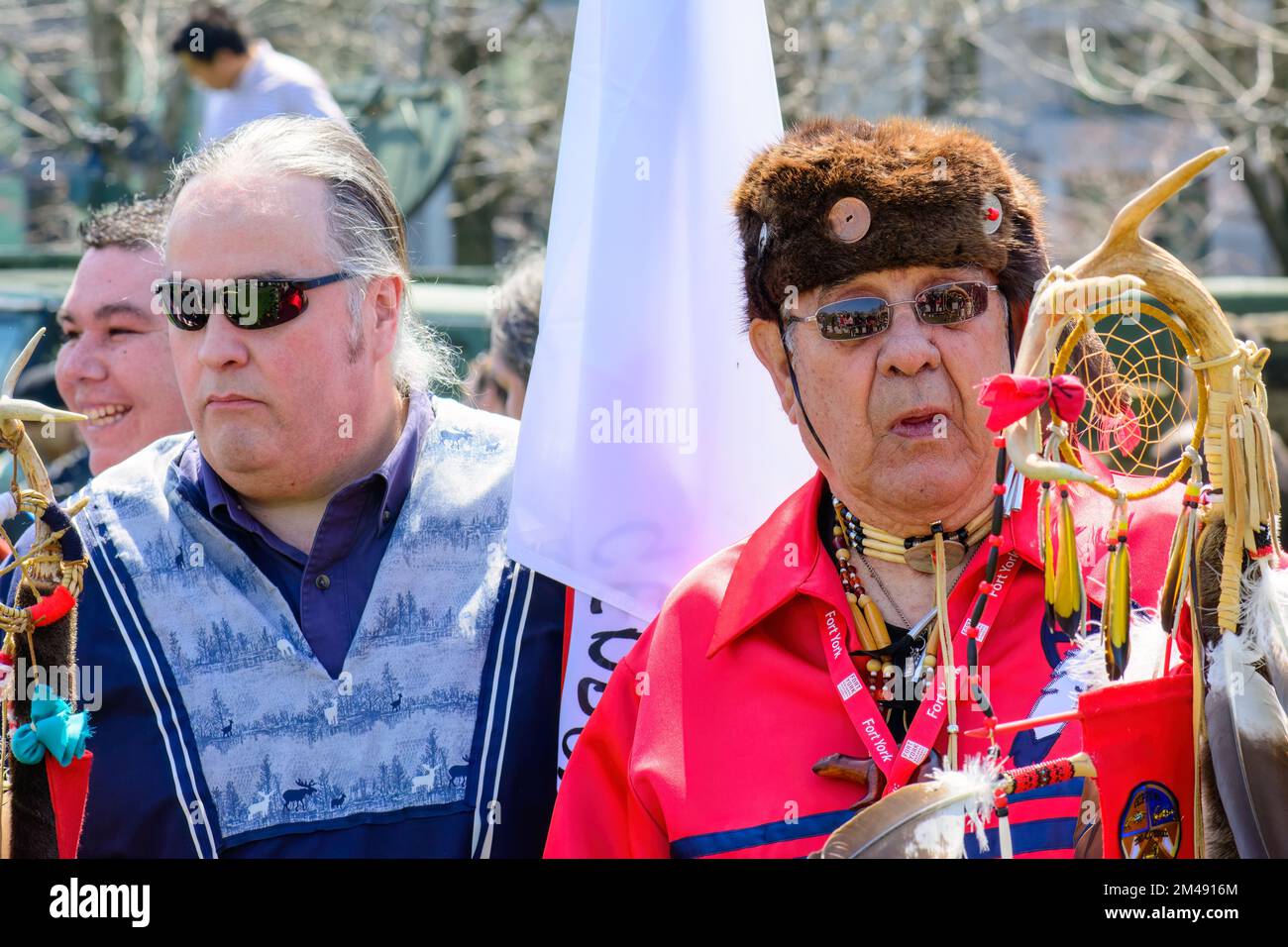 Canadian First Nations. The image was taken during the celebrations for ...