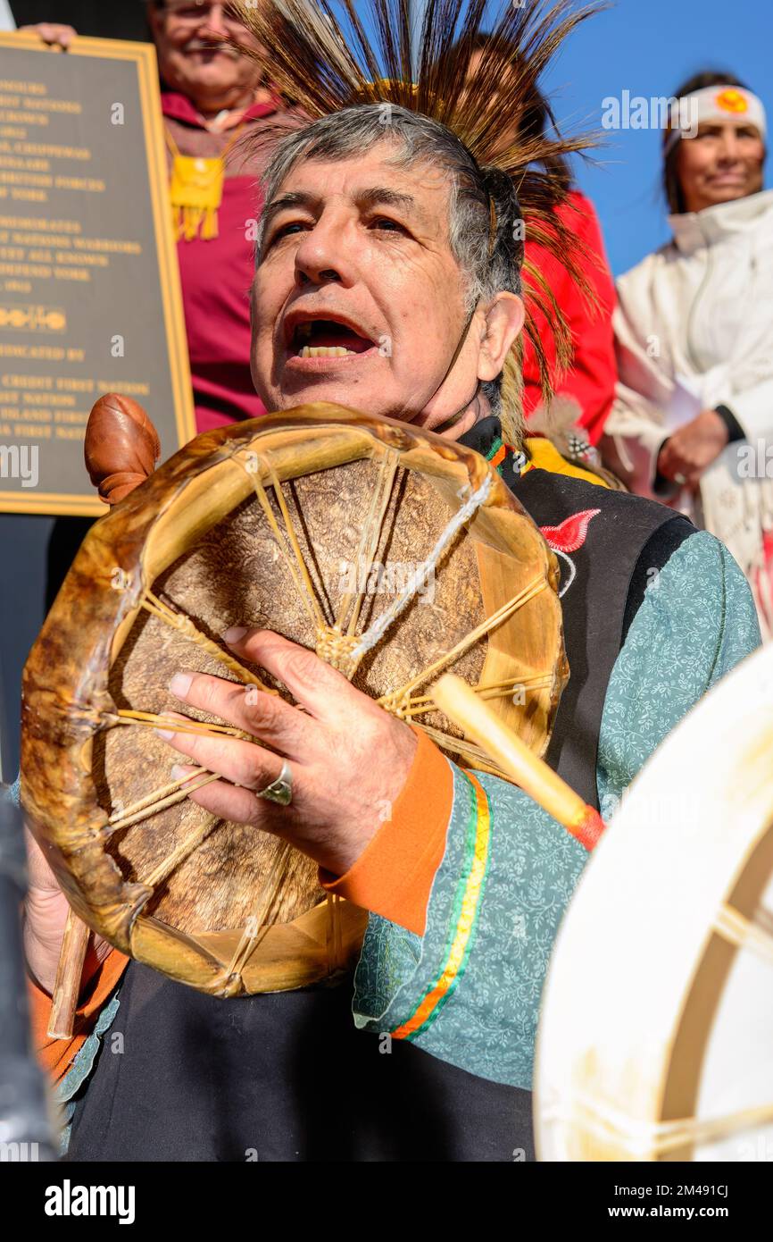 Portrait of First Nations Storyteller Garry Sault, Toronto, Canada ...
