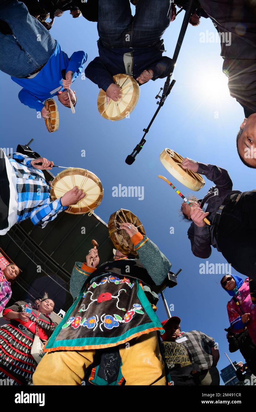 Canadian First Nations. The image was taken during the celebrations for ...