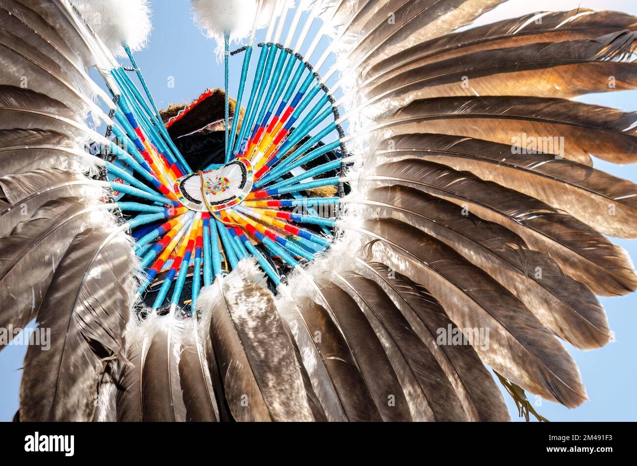 Canadian First Nations. The image was taken during the celebrations for ...