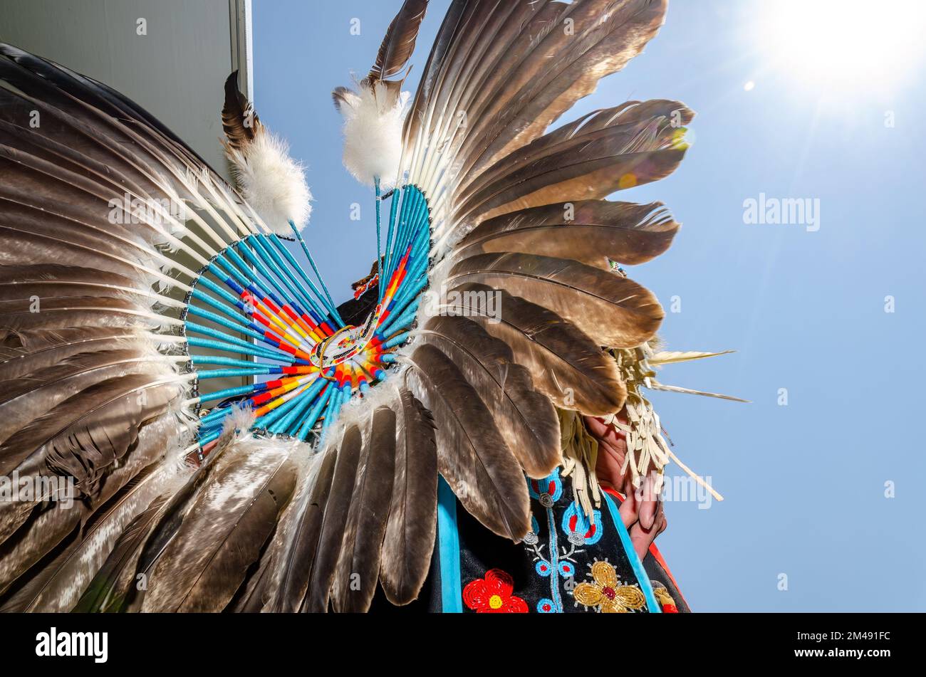 Canadian First Nations. The image was taken during the celebrations for ...