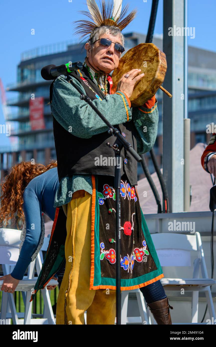 Portrait of First Nations Storyteller Garry Sault, Toronto, Canada ...
