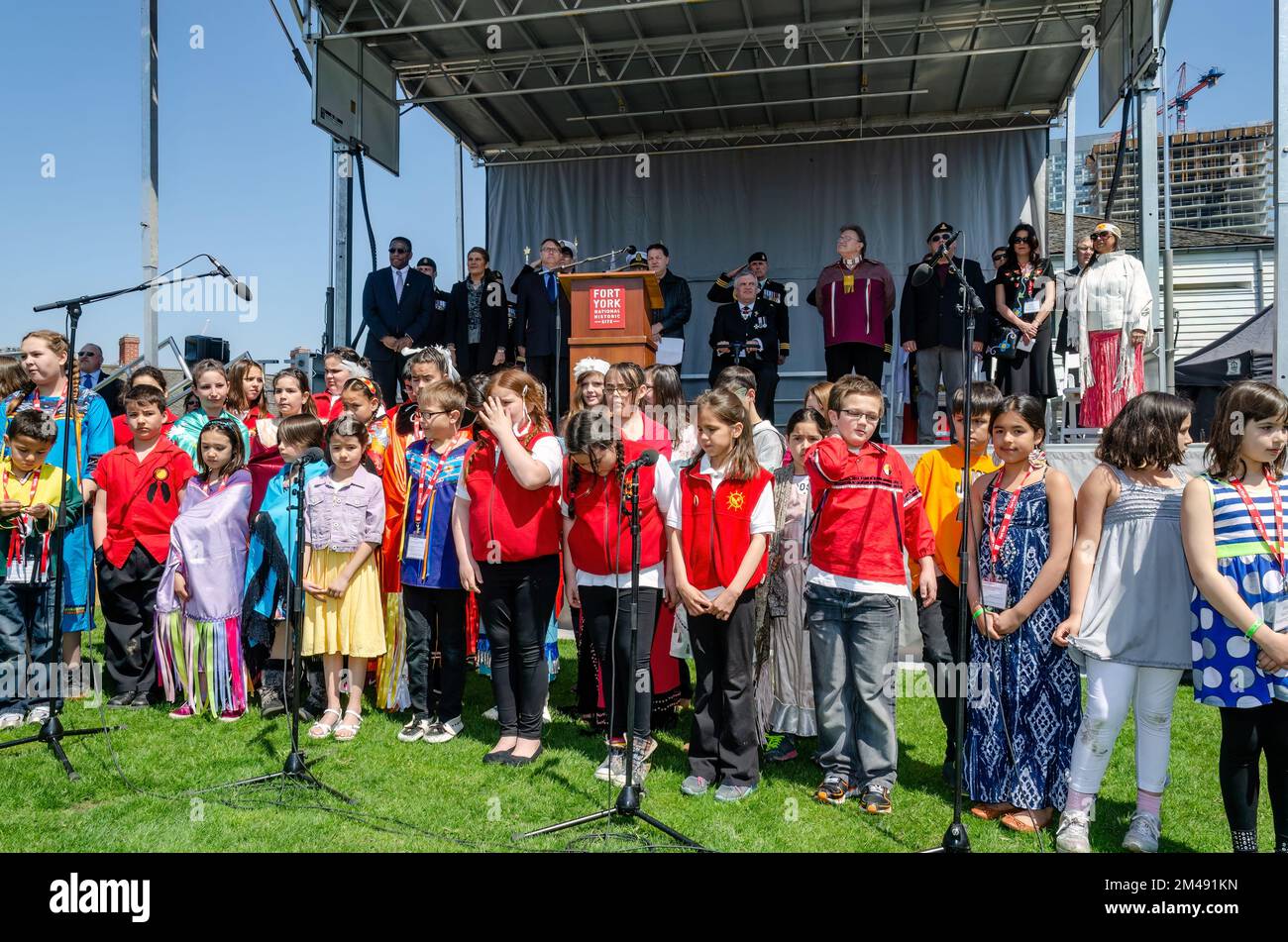 Canadian First Nations. The image was taken during the celebrations for ...