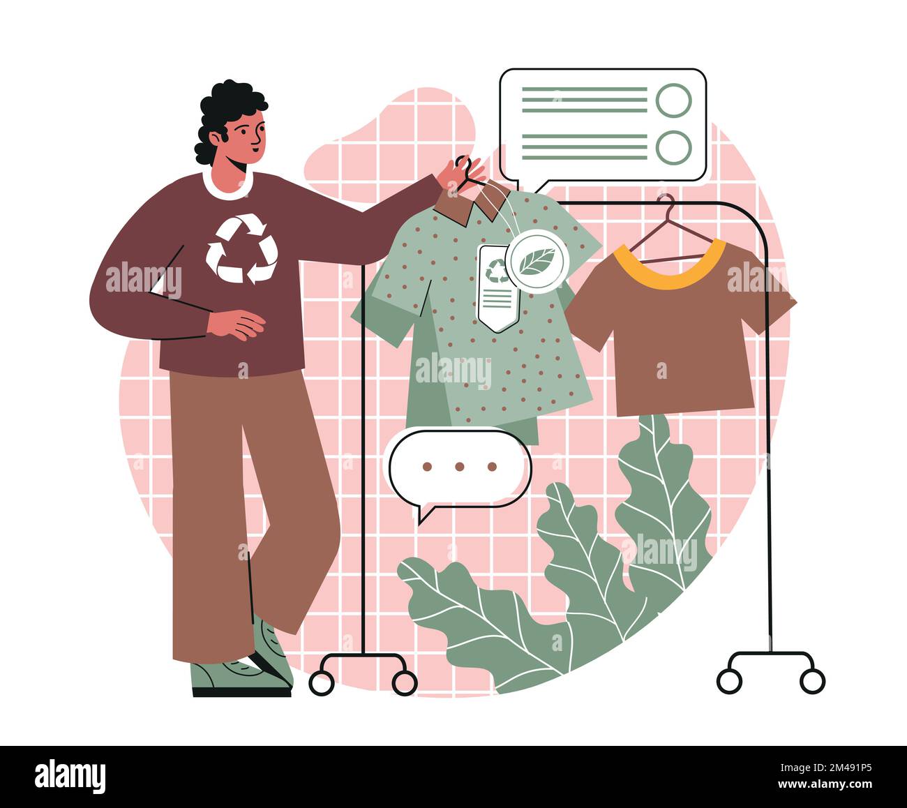 Sustainable fashion concept Stock Vector Image & Art - Alamy