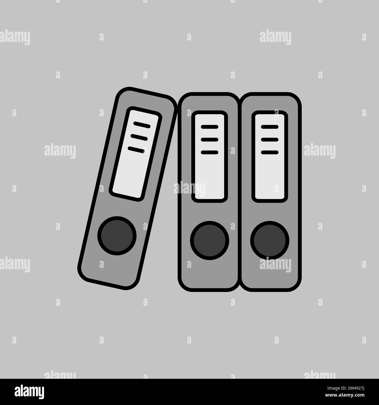 File Folder outline grayscale icon. Workspace sign. Graph symbol for ...