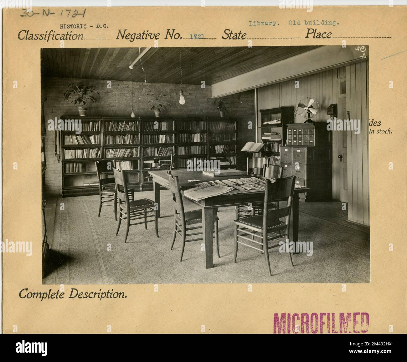 Library, Old Building. State: Washington, D. C Stock Photo - Alamy