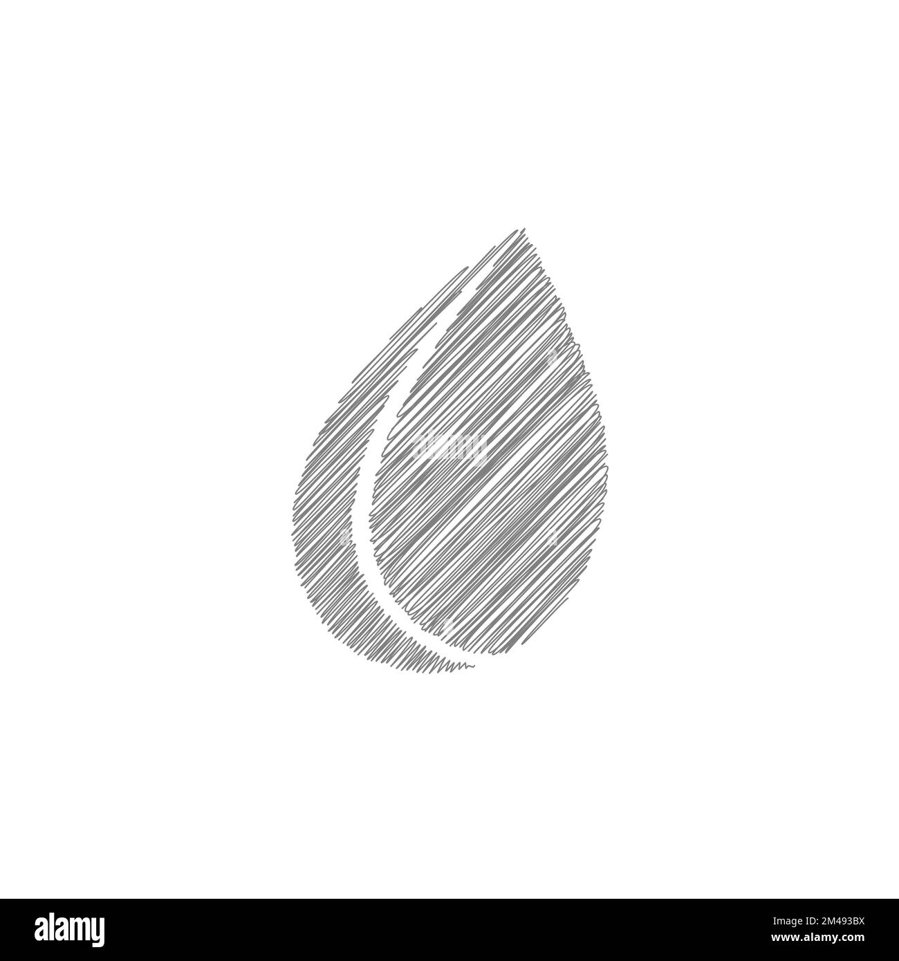 Simple Drop sketch vector icon. Flat droplet logo shapes collection ...