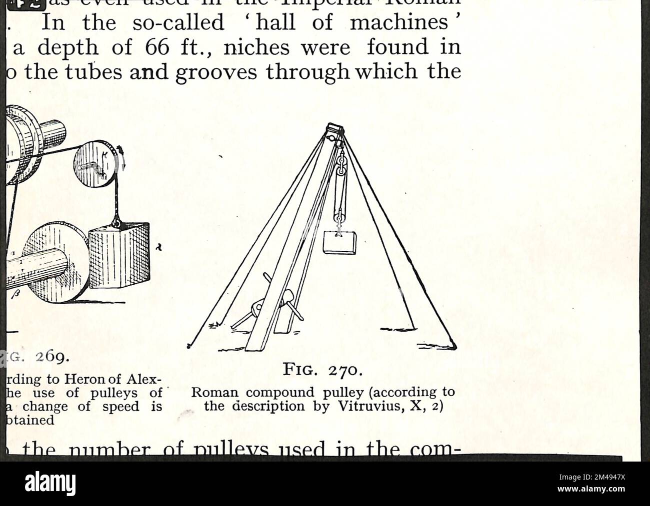 Roman Compound Pulley. Original caption: From "The Technical Arts and ...