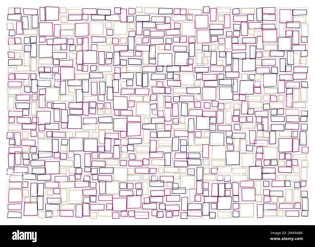 Abstract Offset Quads generative art background art illustration Stock ...