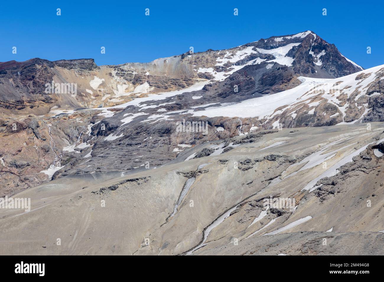 View of the breathtaking landscape at Paso Vergara in Argentina while ...