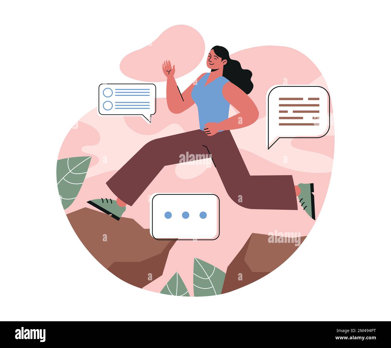 Overcoming obstacles on way to success Stock Vector Image & Art - Alamy