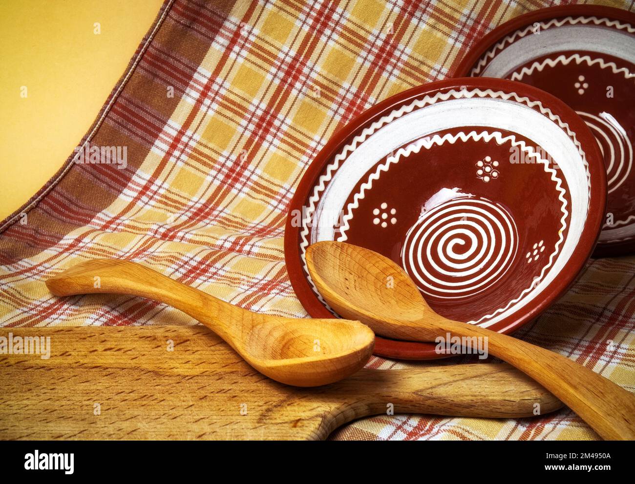 background still life with slovak folk ceramics Stock Photo - Alamy