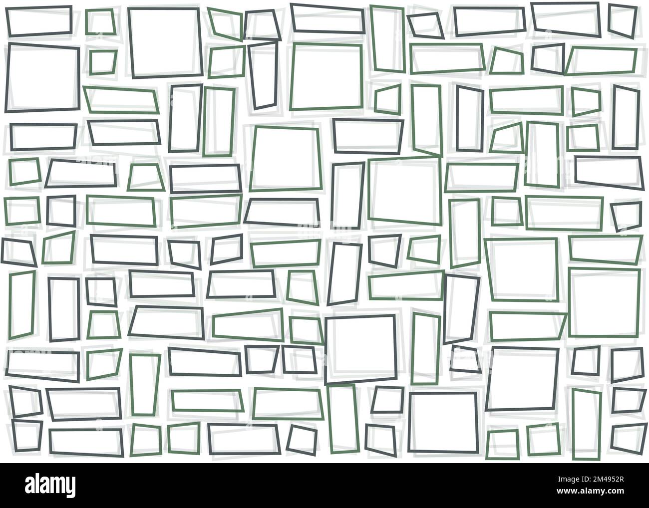 Abstract Offset Quads generative art background art illustration Stock ...