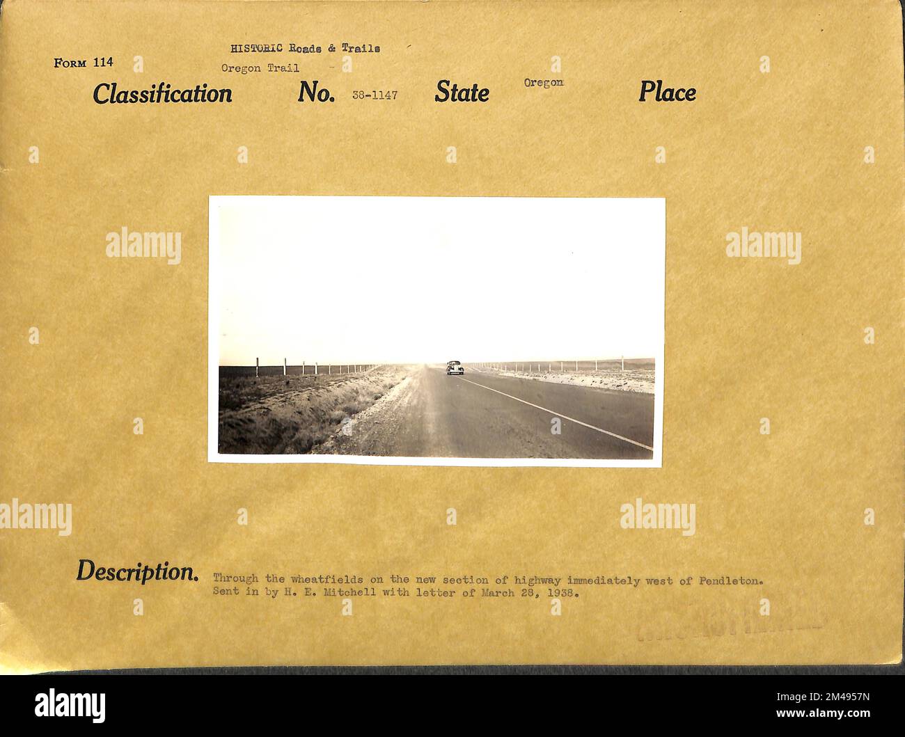 Through the Wheatfields on the New Section of Highway Immediately West ...