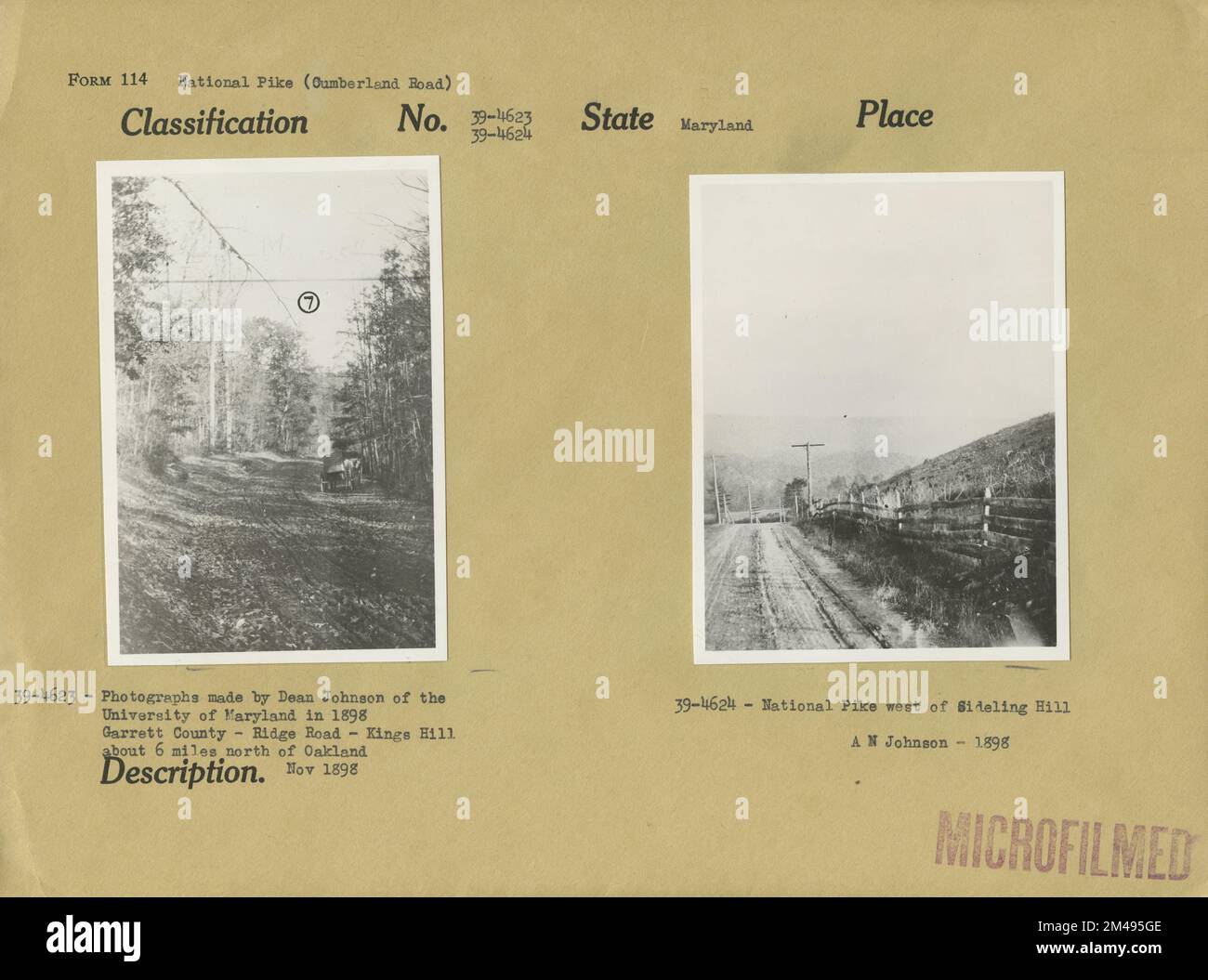 Garrett County and National Pike West of Sideling Hill. Original ...
